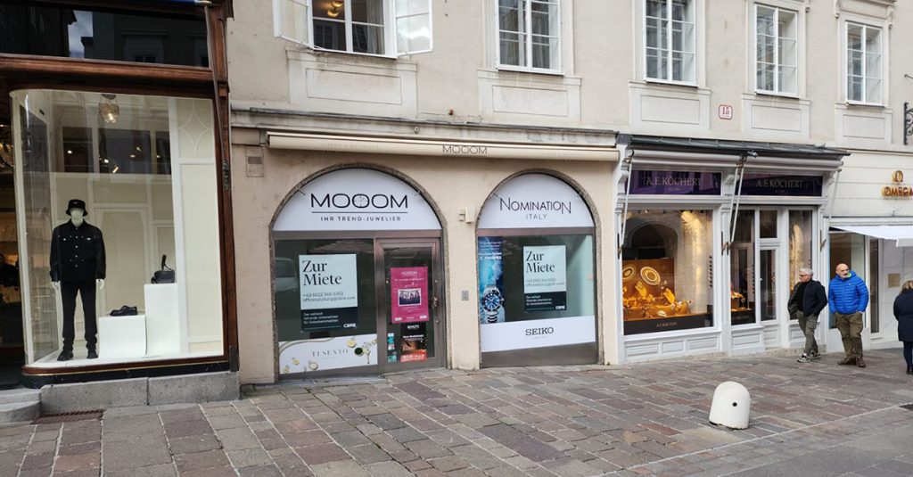 Juwelier MOOOM in Salzburg geschlossen – Galerie als Nachfolger ...